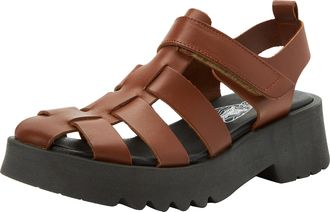 FLY London Fly London Damen Maie850fly Keilsandale, Cognac, 41 EU