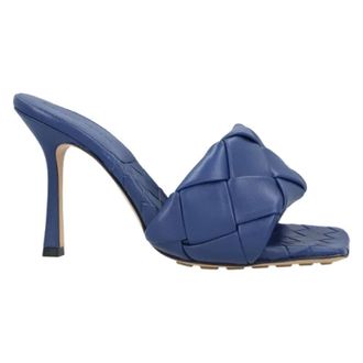 Bottega Veneta Femme, Chaussures, Bleu, Taille: 38 EU Cuir sandales