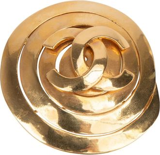 Chanel Halskette - Chanel Golden CC Helix Brooch - Gr. unisize - in Mehrfarbig - f&uuml;r Damen