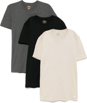 Polo Ralph Lauren lot de trois t-shirts &agrave; logo Polo Pony - Noir