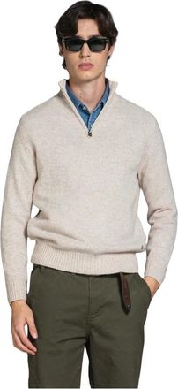 IMPURE Impure - Pull demi-zip Adam - Homme - Pulls - Beige - Taille: M