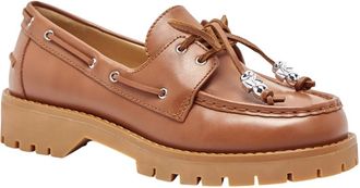 Michael Kors Femme, Chaussures, Brun, Taille: 38 EU Kenny Leather Loafer