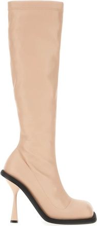 ADĀMO Andrea Adamo Femme, Chaussures, Beige, Taille: 37 EU Bottes hautes &agrave; bout carr&eacute;