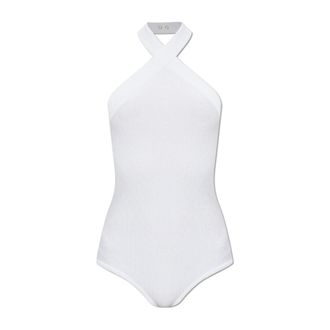 Balmain Body mit schimmernden Pailletten - - Tops - Damen - Wei&szlig; - S