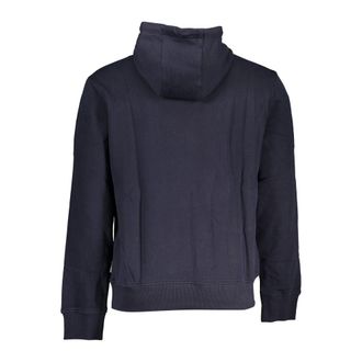 Napapijri Cotton Brushed-Texture Hoodie - Navy