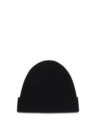 Kiton Mens Wool Beanie Hat Nero Merino Ovis Aries E Hairbands