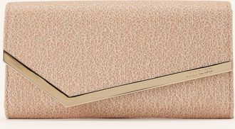 Jimmy Choo London Clutch Emmie Mit Glitzergarn rosa