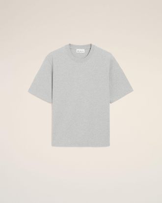 Ami T-shirt Gris Ami De Coeur Emboss&eacute; en Coton Gris - XXXL - Unisex