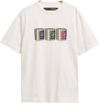 Barbour T-shirt graphique Tinned - Homme - Tops - Blanc - Taille: M