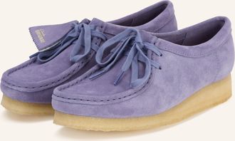 Clarks Schn&uuml;rer Wallabee lila