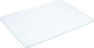 Contacto Glas-Schneidebretter 40x30 cm - kratzfest, bruchsicher, hitzebeständig, mit antirutsch Füßen, hygienisch & spülmaschinengeeignet