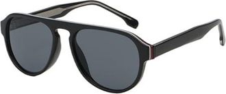 Generic Lunettes De Soleil &Agrave; Monture Ronde Vintage For Hommes Et Femmes, Lunettes De Soleil For Photos De Vacances En Plein Air(Black)