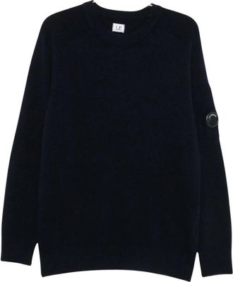 C.P. Company Lammwoll GRS Rundhals-Pullover - - Knitwear - Herren - Blau - L