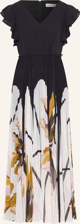 Phase Eight Kleid Uma Mit Plissees schwarz