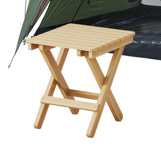 Generico Klapphocker - Holz, 27,9 x 26,9 x 22,9 cm, tragbar und, zusammenklappbares Design, kompakter Sitz f&uuml;r Camping, Reisen f&uuml;r Angeln, Garten