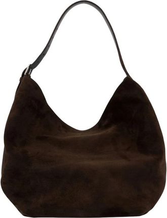 Toteme Braune Leder Shopper Tasche mit Klappe - - Bags - Damen - Braun - ONE SIZE