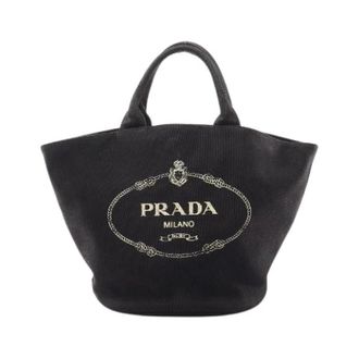 Prada Pre-owned Canapa Tote Bag - - Pre-owned - Damen - Schwarzk - ONE SIZE