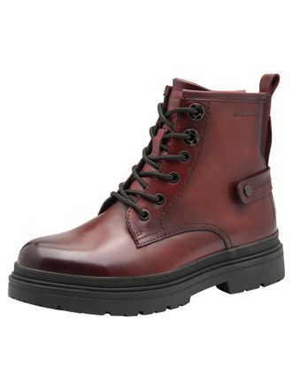 Tamaris Comfort Damen Stiefeletten zum Schn&uuml;ren mit Stretch-Anteil, Rot (Bordeaux), 37 EU