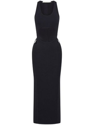 Dion Lee Transparentes Häkelkleid - Schwarz