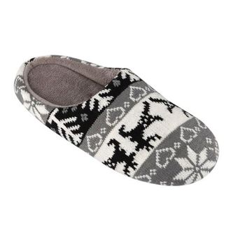 BESPORTBLE Pantoufles dInt&eacute;rieur Antid&eacute;rapantes en Lin Pompons Chaudes dHiver Taille 40-41 pour Hommes Confortables et L&eacute;g&egrave;res Maison et No&euml;l