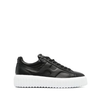 Hogan Homme, Chaussures, Noir, Taille: 44 1/2 EU H-Stripes Baskets