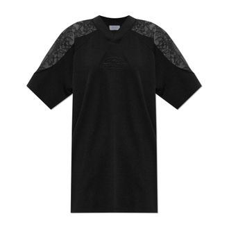 Off-white Oversize T-Shirt - - Tops - Damen - Schwarzk - S