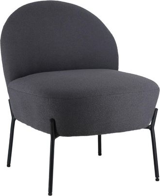 Happy Garden Happy Garden - Fauteuil en tissu boucle gris helmi