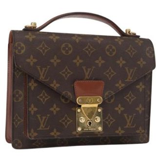 Louis Vuitton Sac &agrave; main en toile Pre-owned - Femme - Pre-owned - Brun - Taille: ONE Size