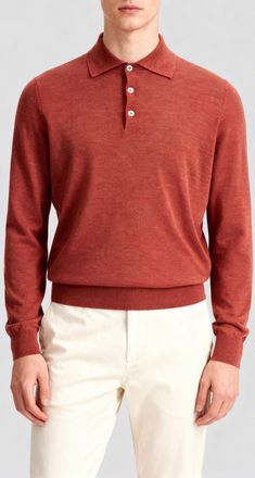 Brunello Cucinelli Polo BRUNELLO CUCINELLI Homme couleur Rouge