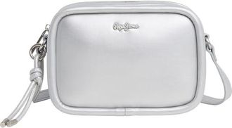 Pepe Jeans London Brianae Metal, Handbag Mixte, Argent