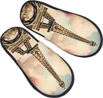 Generic Tour Eiffel &Agrave; Paris, Paris Romantique Unisexe Chaussons Chaud Slippers Doux Chaussures De Maison Pour Int&eacute;rieur Hiver Ext&eacute;rieur L