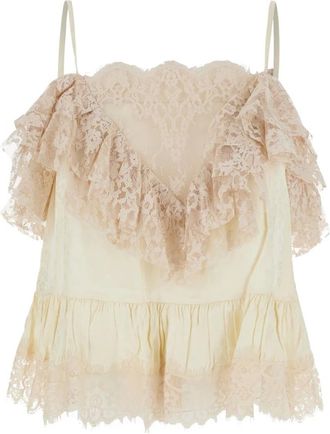 Sea NY Femme, Blouses et Chemises, Beige, Taille: 40 FR Ethel Camisole