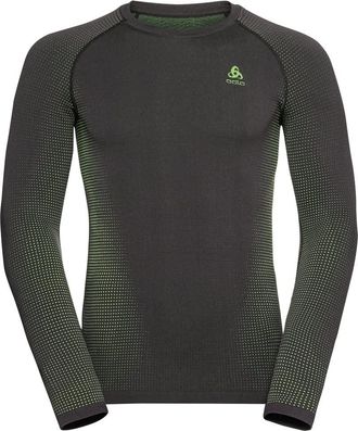 Odlo Herren Funktionsunterwäsche Langarm Shirt Performance WARM ECO, odlo Graphite Grey - Lounge Lizard, XXL