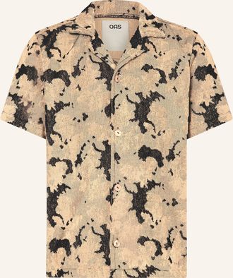 OAS Oas Resorthemd Jura Contraste Comfort Fit Aus Frottee beige