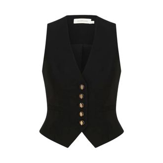 Zimmermann Gilet Valiant - Femme - Costumes - Noir - Taille: 36 FR