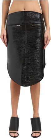 Courr&egrave;ges Femme, Jupes, Noir, Taille: 38 FR Gonna Circle Vinyl