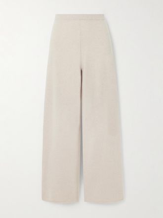 Skin Payton Hose Mit Weitem Bein Aus Kaschmir - Creme