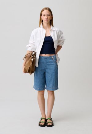 Claudie Pierlot Short &agrave; pont denim
