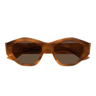 Bottega Veneta Femme, Accessoires, Brun, Taille: 53 MM Geometric Lunettes de soleil