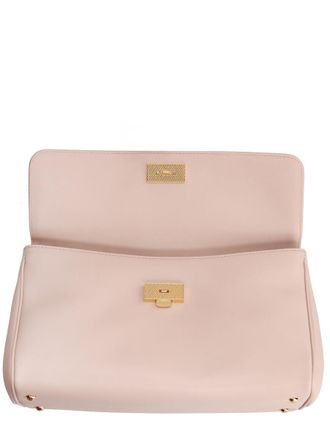Dolce & Gabbana Womens My Sicily Bag Nude Leather Handbags Hand