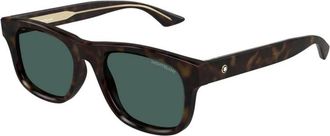 Montblanc Montblanc, Homme, Accessoires, Brun, Taille: 53 MM Mb0421S 002 Lunettes de soleil