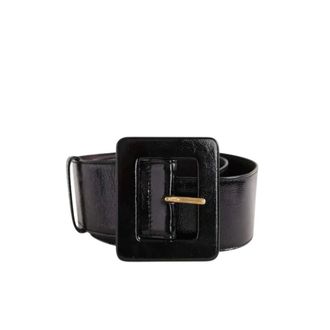 Saint Laurent Ceinture Vintage en Cuir Pre-owned - Femme - Pre-owned - Noir - Taille: ONE Size