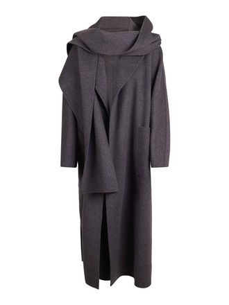 Max Mara Langer Mantel - Grau