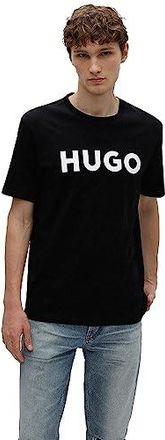HUGO BOSS Hommes Dulivio T-Shirt Regular Fit en Jersey de Coton avec Logo Contrastant