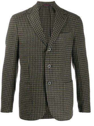 The Gigi blazer &agrave; carreaux - Vert