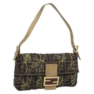 Fendi Pre-owned Zucca Canvas Shoulder Bag - - Pre-owned - Damen - Braun - ONE SIZE