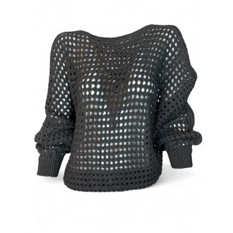 Vicolo 55081F Strick Pullover - - Knitwear - Damen - Schwarzk - M