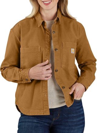 Carhartt Work in Progress Damen Heavyweight Duck Overshirt 106621 Carhartt Brown-XL