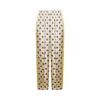 Pierre-Louis Mascia Femme, Pantalons, Beige, Taille: 42 FR Pantalon Fantaisie &agrave; Motifs