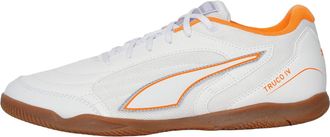 Puma Unisex TRUCO IV Fu&szlig;ballschuh, Wei&szlig;-Orange leuchtendes Silber, Gr&ouml;&szlig;e 47, Puma Wei&szlig;, Orange, leuchtendes Silber, 47 EU
